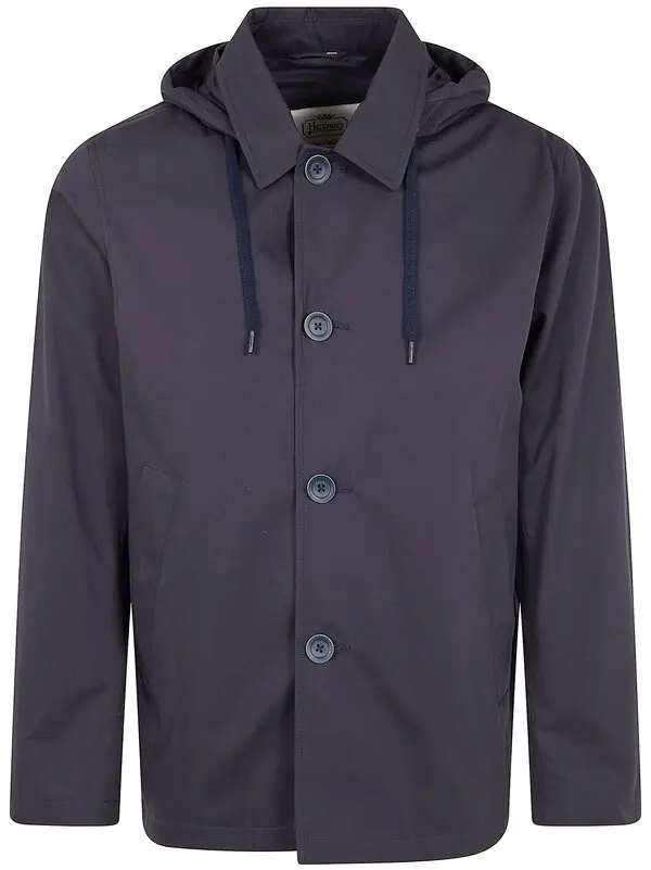 Herno Cropped Hooded Jacket