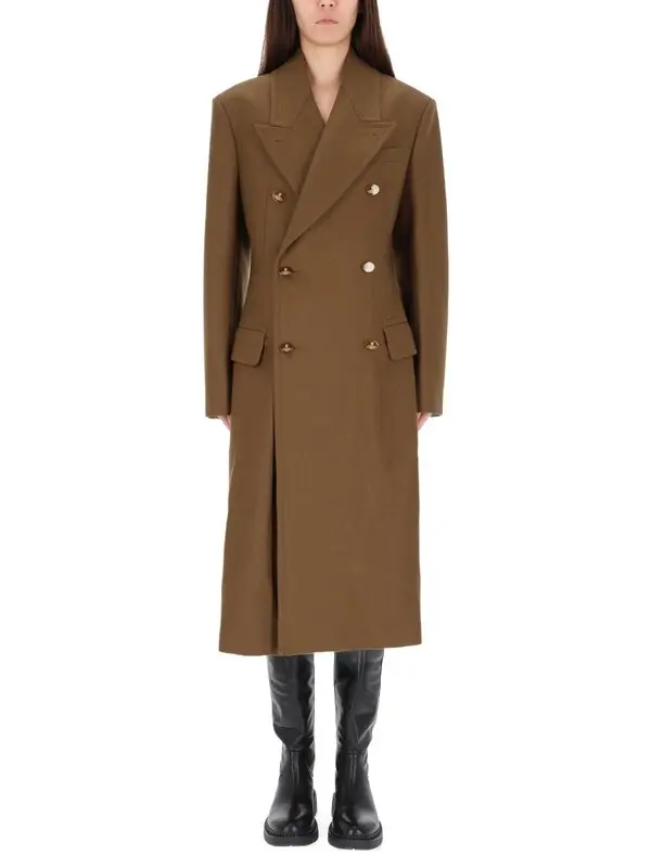 VIVIENNE WESTWOOD Winston Double-breasted Wool And Cashmere Coat - Cream