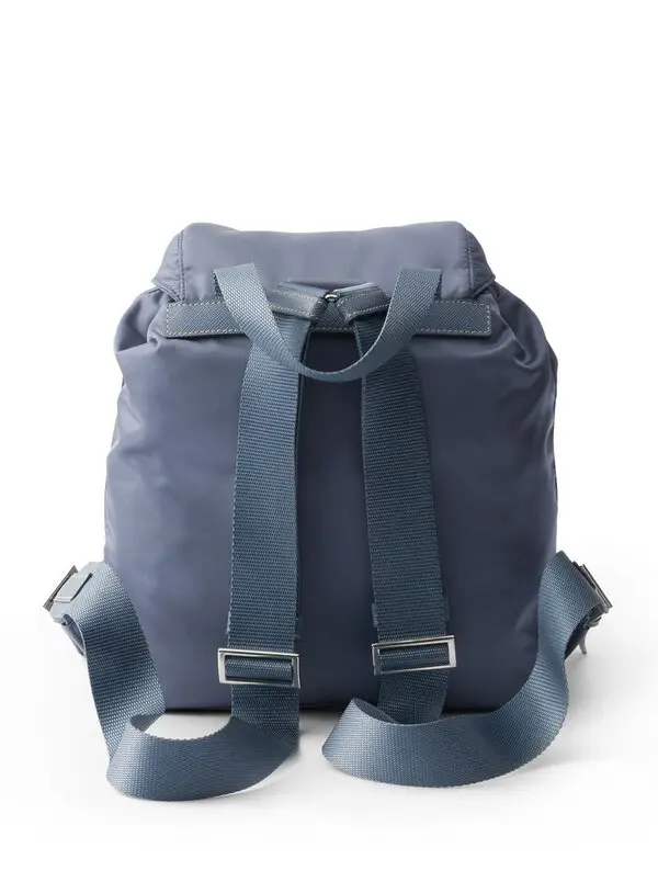 Prada Small Backpack In Re-nylon With Saffiano Details - Multicolor