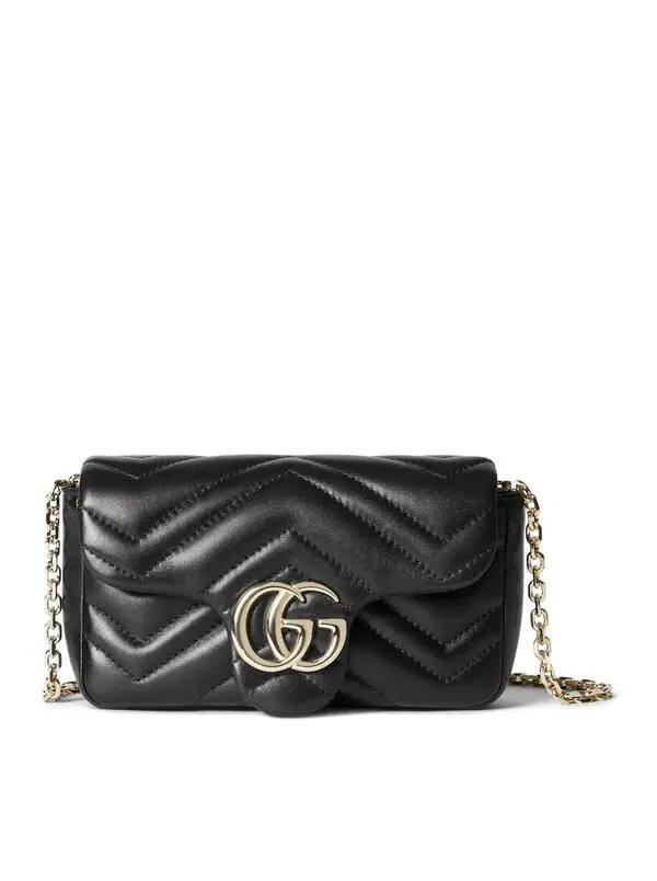 Gucci Gg Marmont Mini Shoulder Bag - Black