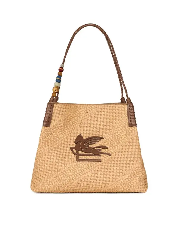 Etro Libra Raffia Shopping Bag - Brown