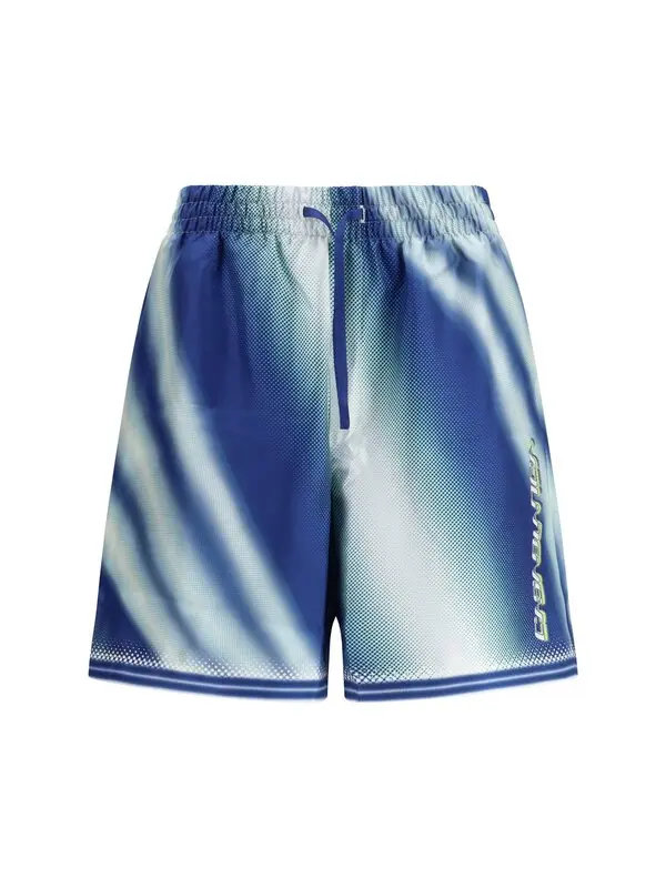Casablanca Silk Flaming Shorts With All-over Print