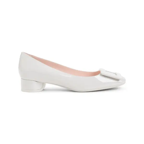 ROGER VIVIER Lacquered Square-toe Decollete