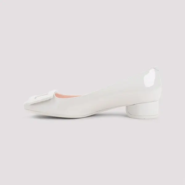 ROGER VIVIER Lacquered Square-toe Decollete