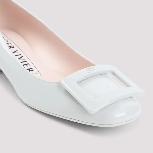 ROGER VIVIER Lacquered Square-toe Decollete