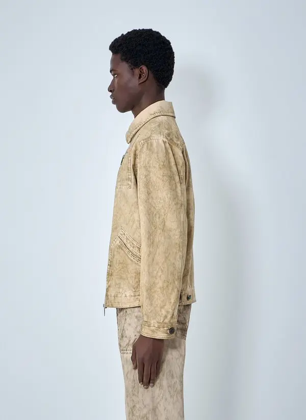 VIVIENNE WESTWOOD Denim Zip Jacket With Pointed Collar