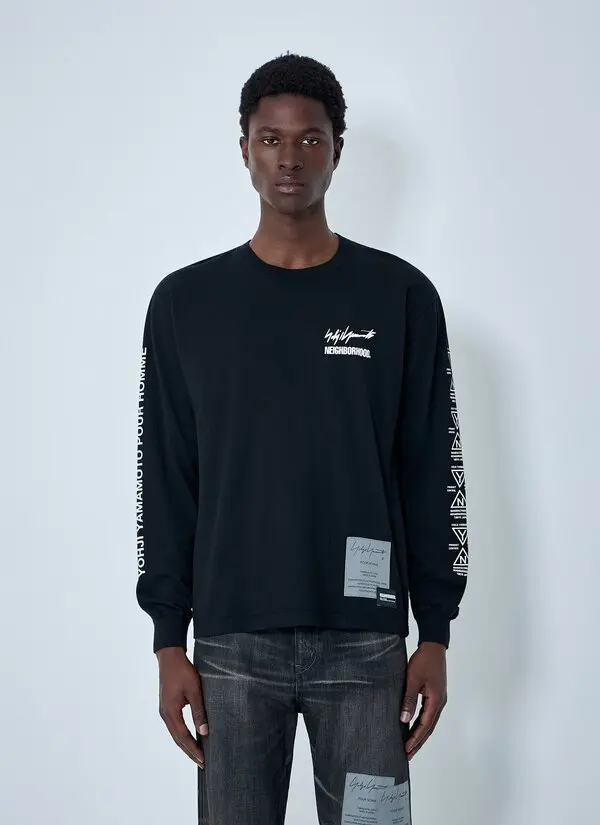 Yohji Yamamoto X Neighborhood Long-sleeve T-shirt - Black