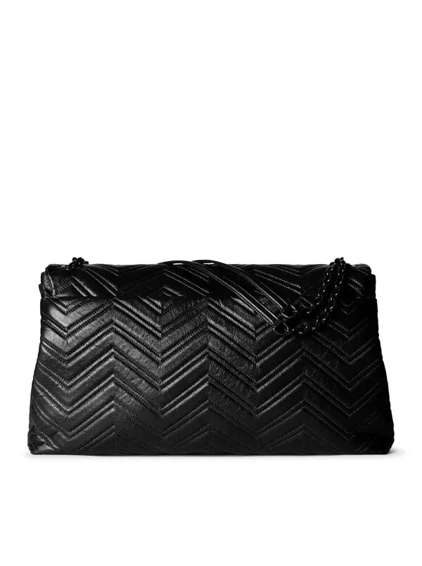 Gucci Gg Marmont Maxi Shoulder Bag - Black
