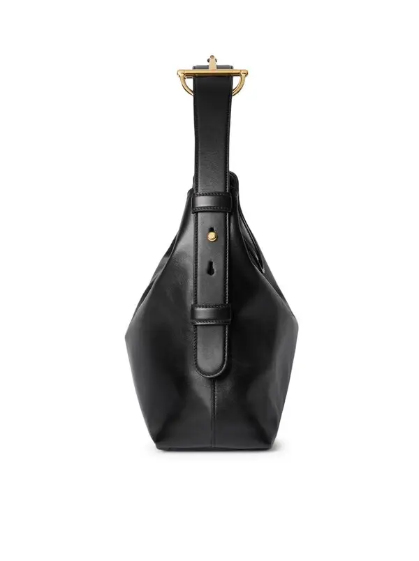 Gucci Beatrix Medium Leather Shoulder Bag - Black