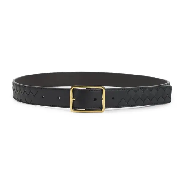 Bottega Veneta Reverso Belt - Black