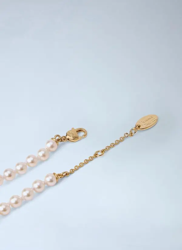 VIVIENNE WESTWOOD Small Claude Pearl Necklace With -tone Charm Accents