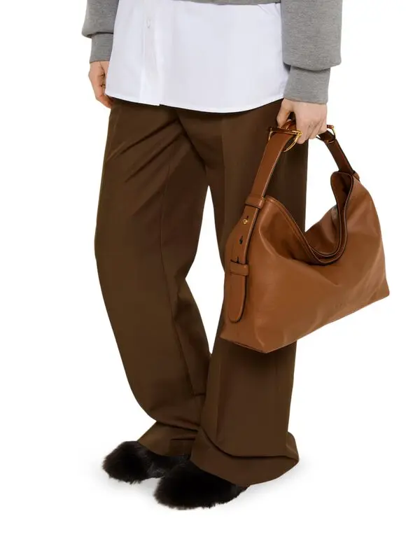 Gucci Beatrix Medium Leather Shoulder Bag - Brown