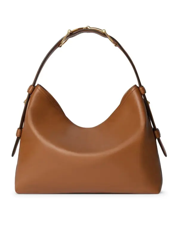 Gucci Beatrix Medium Leather Shoulder Bag - Brown