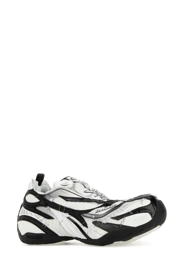 Balenciaga Two-tone Fabric Soleless Sneakers