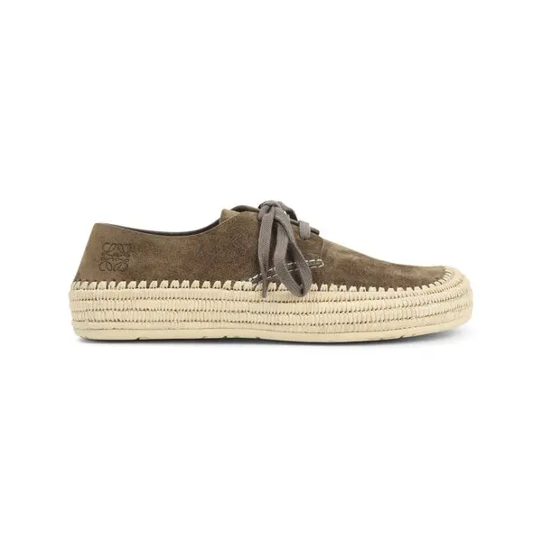 Loewe Rio Suede Lace-up Espadrilles - Multicolor