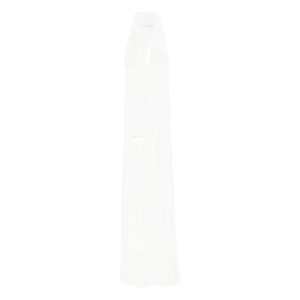 Christopher Esber Pleated Halterneck Drop-waist Gown