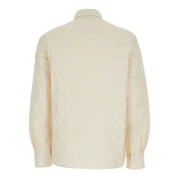 Moncler Quilted Button-front Jacket - Cream