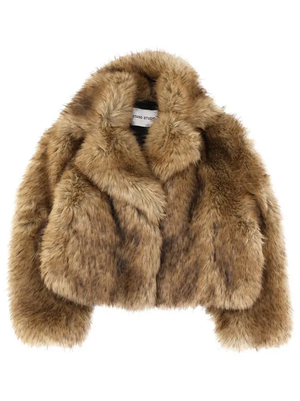 STAND STUDIO Samara Faux Fur Jacket