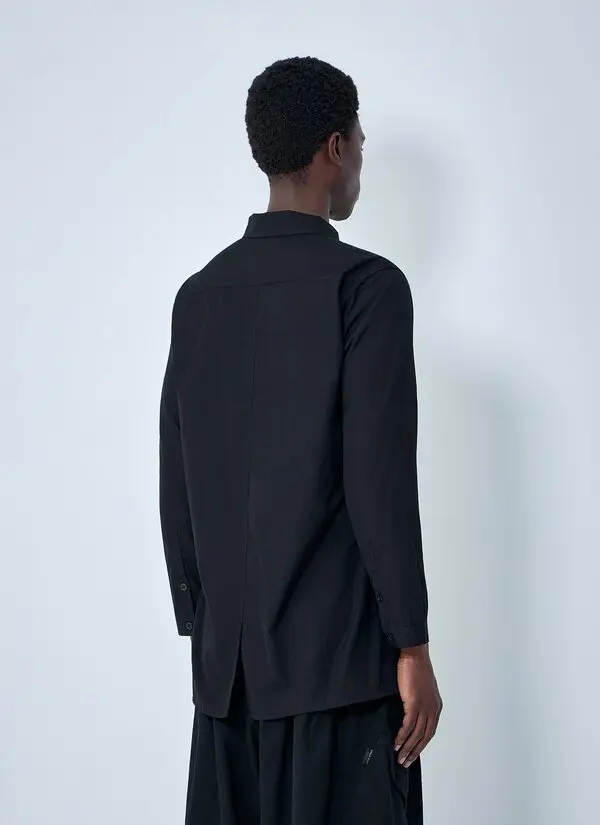 Yohji Yamamoto Chain Stitch Broad Zip Open Blouse