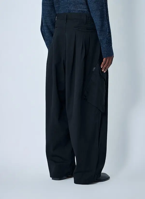 Yohji Yamamoto Wide-leg Cargo Trousers