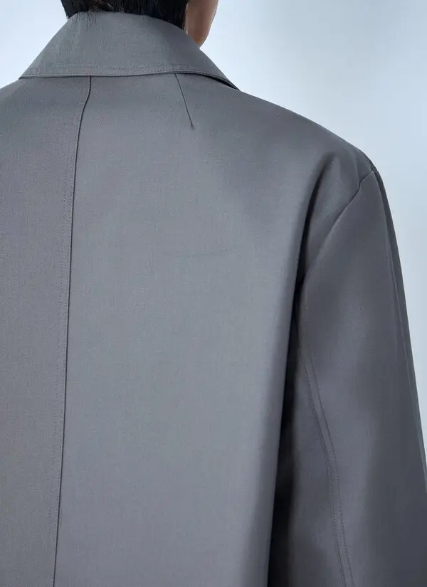 Rick Owens Cropped Zip Jacket - Gray