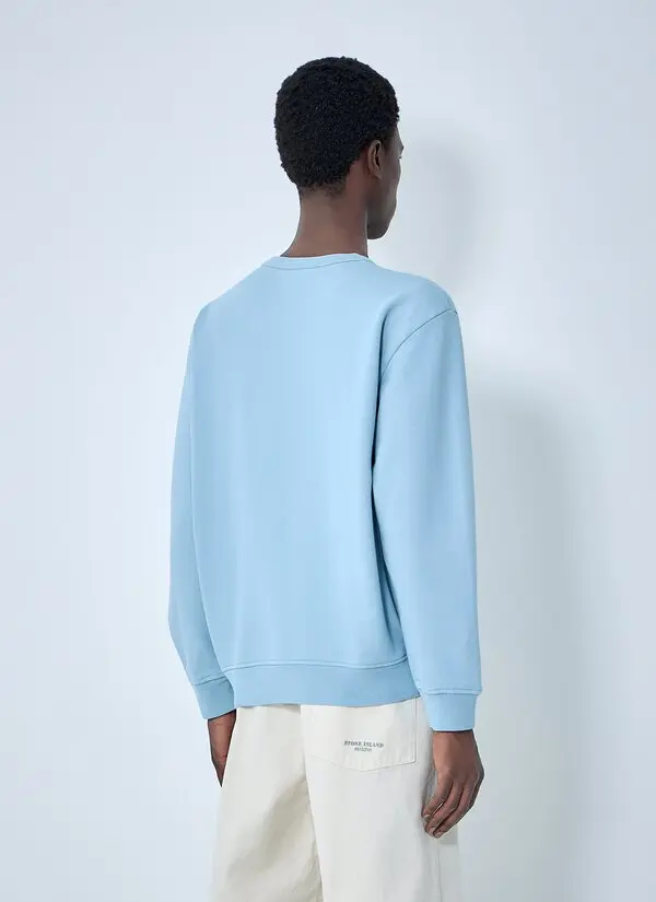 Stone Island Cotton Jersey Crewneck Sweatshirt