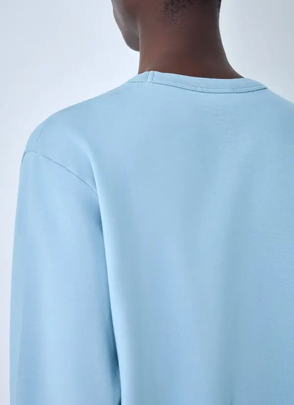 Stone Island Cotton Jersey Crewneck Sweatshirt