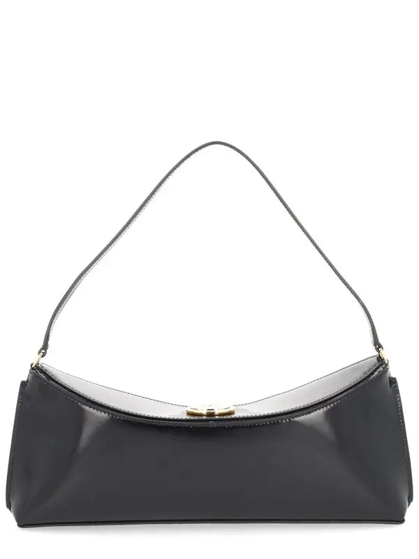 Jacquemus Ovalo Calf Leather Bag - Black