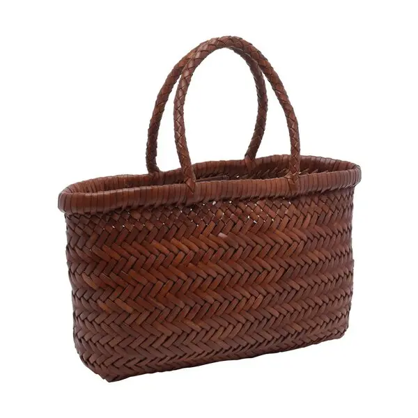 Dragon Diffusion Mini Flat Gora Handbag - Brown