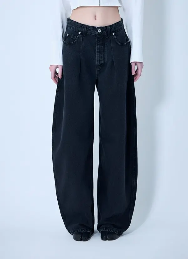 Jacquemus De Nîmes Ovalo Jeans - Black