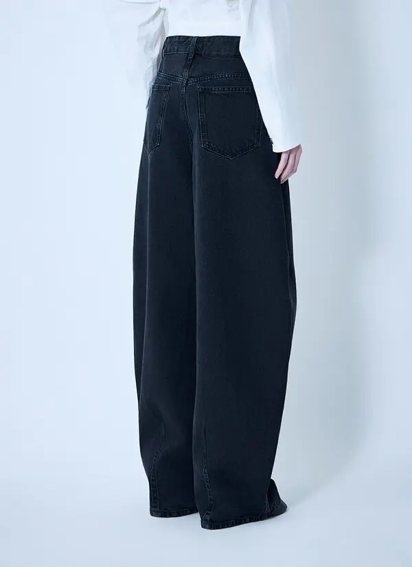 Jacquemus De Nîmes Ovalo Jeans - Black