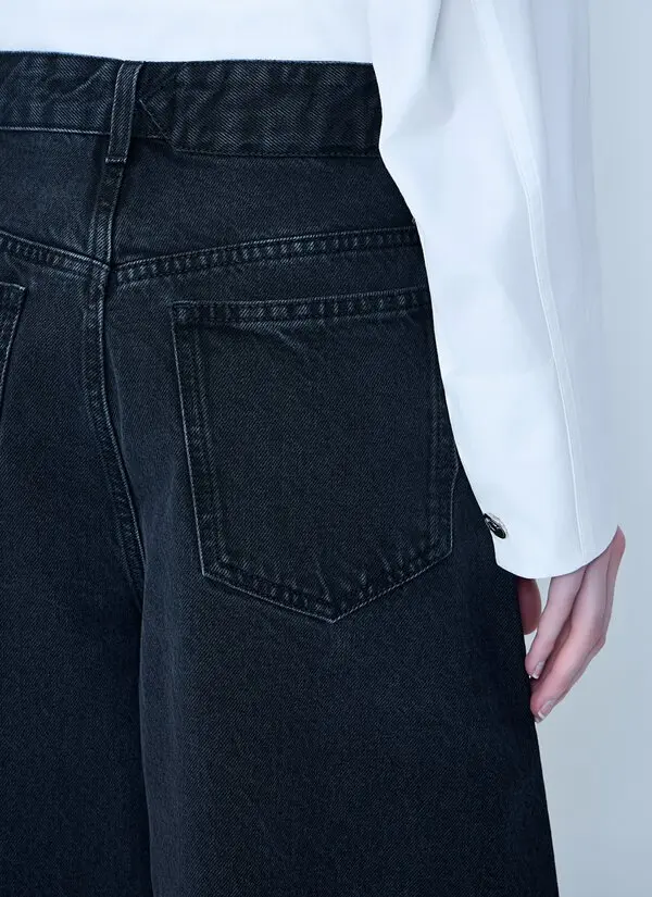 Jacquemus De Nîmes Ovalo Jeans - Black