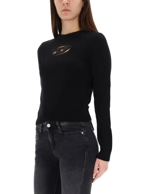 DIESEL® M-areesa Jersey Slim Fit Wool Cashmere - Black