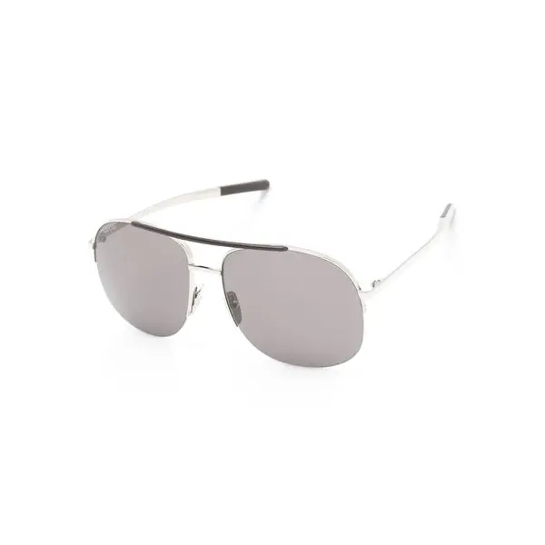 Gucci Aviator Sunglasses With Logo Detail - Silver