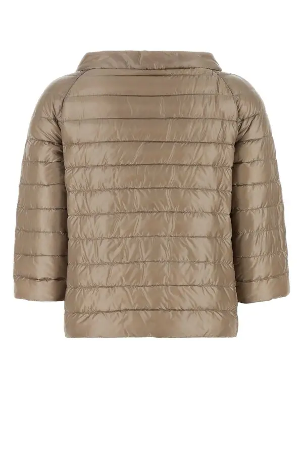 Herno Cappuccino Nylon Reversible Down Jacket - Brown