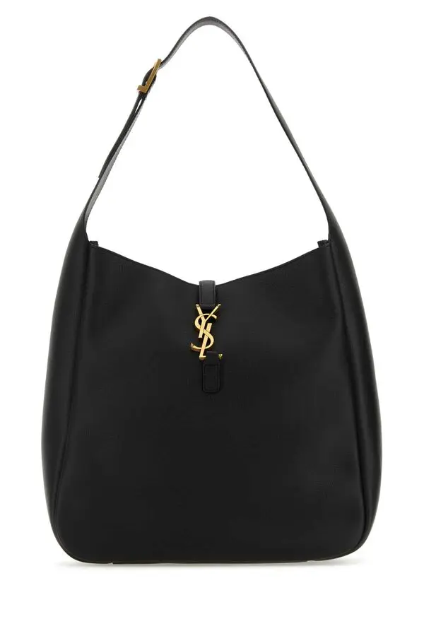 Saint Laurent Le 5 À 7 Large Leather Shoulder Bag - Black