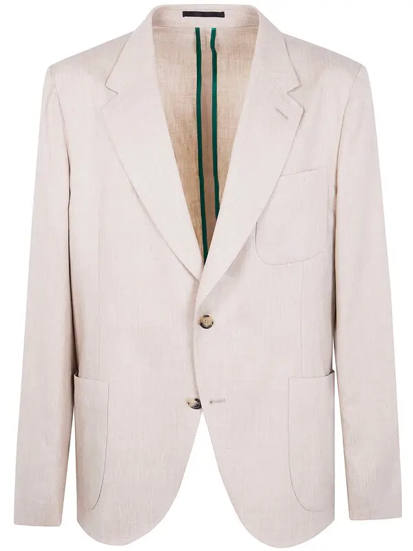 Paul Smith Tailored Linen Wool Blend Jacket