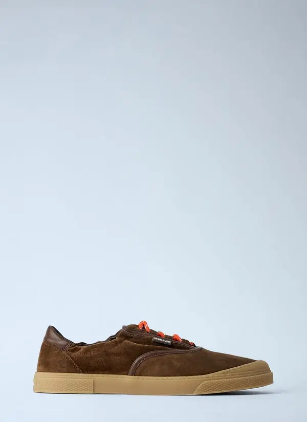 Moncler Vera Suede Leisure Sneakers - Brown