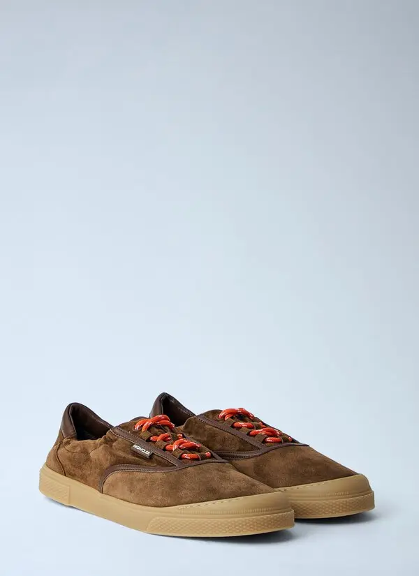 Moncler Vera Suede Leisure Sneakers - Brown