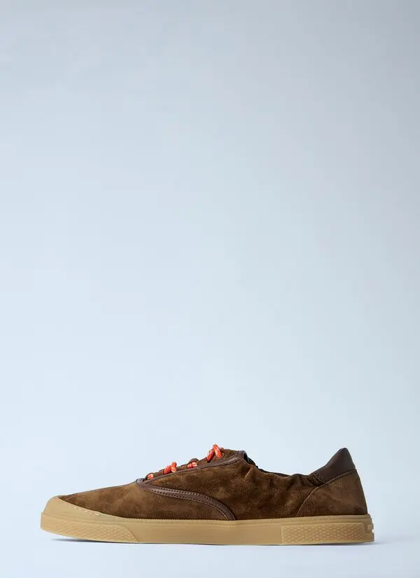 Moncler Vera Suede Leisure Sneakers - Brown