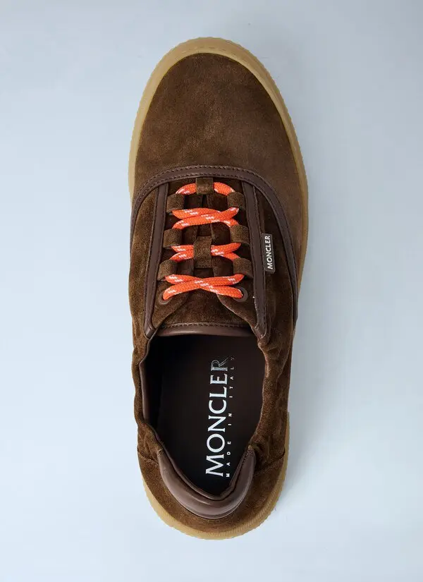 Moncler Vera Suede Leisure Sneakers - Brown