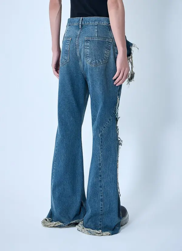 Rick Owens Slivered Bootcut Jeans