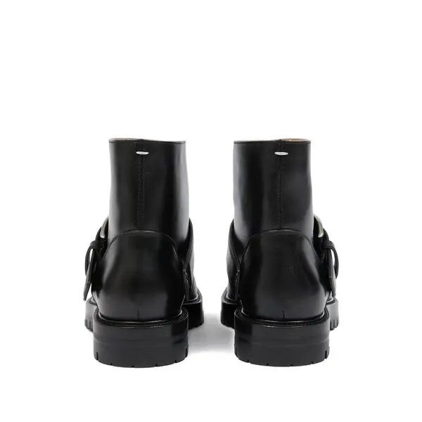 MAISON MARGIELA Calf Leather Buckled Ankle Boots