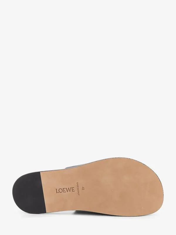 Loewe Flex Anagram Leather Sandals - Black