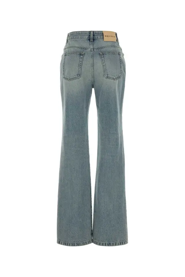 Alexander McQueen Embellished Denim Jeans