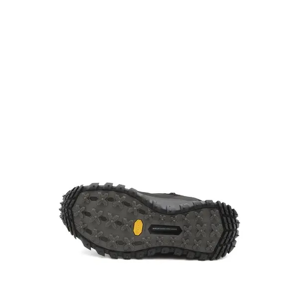 Moncler Low-top Trainers With Rubber Tread Sole - Black