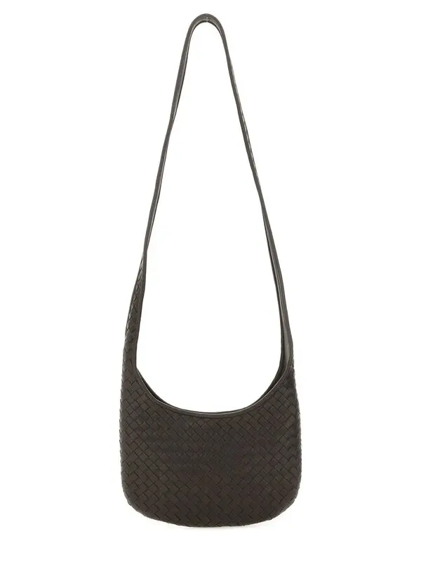 Bottega Veneta Veneto Small Woven Leather Shoulder Bag - Brown