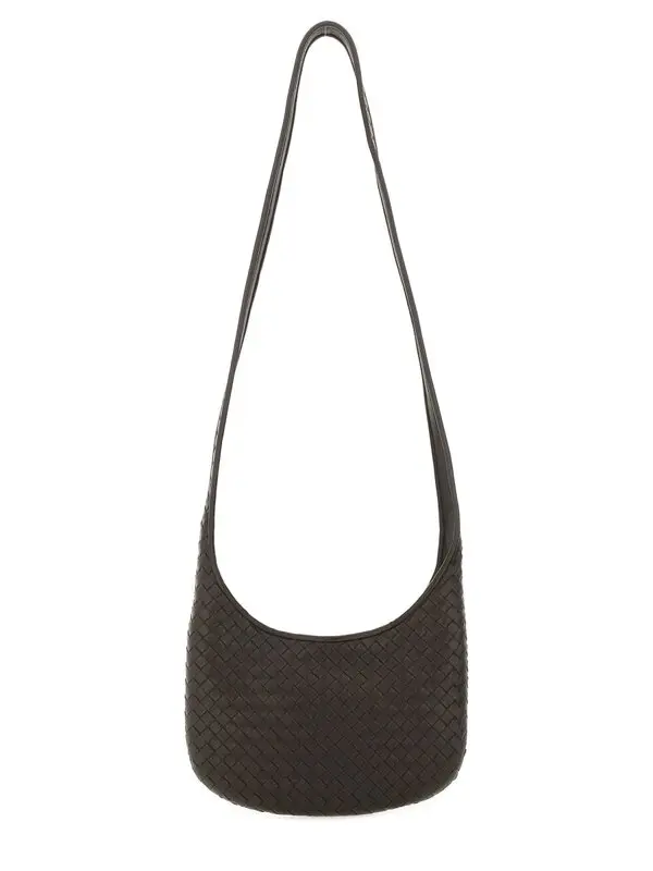 Bottega Veneta Veneto Small Woven Leather Shoulder Bag - Brown