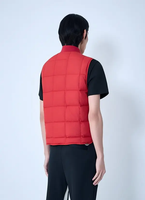 Moncler Elberton Quilted Padded Vest - Red