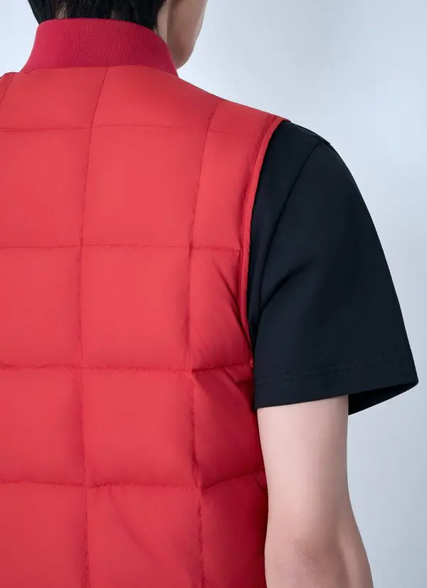 Moncler Elberton Quilted Padded Vest - Red